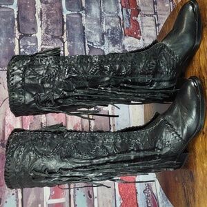 Sam Edelman | Shoes | Sam Edelman Palermo Black Leather Zip Front Boots ...